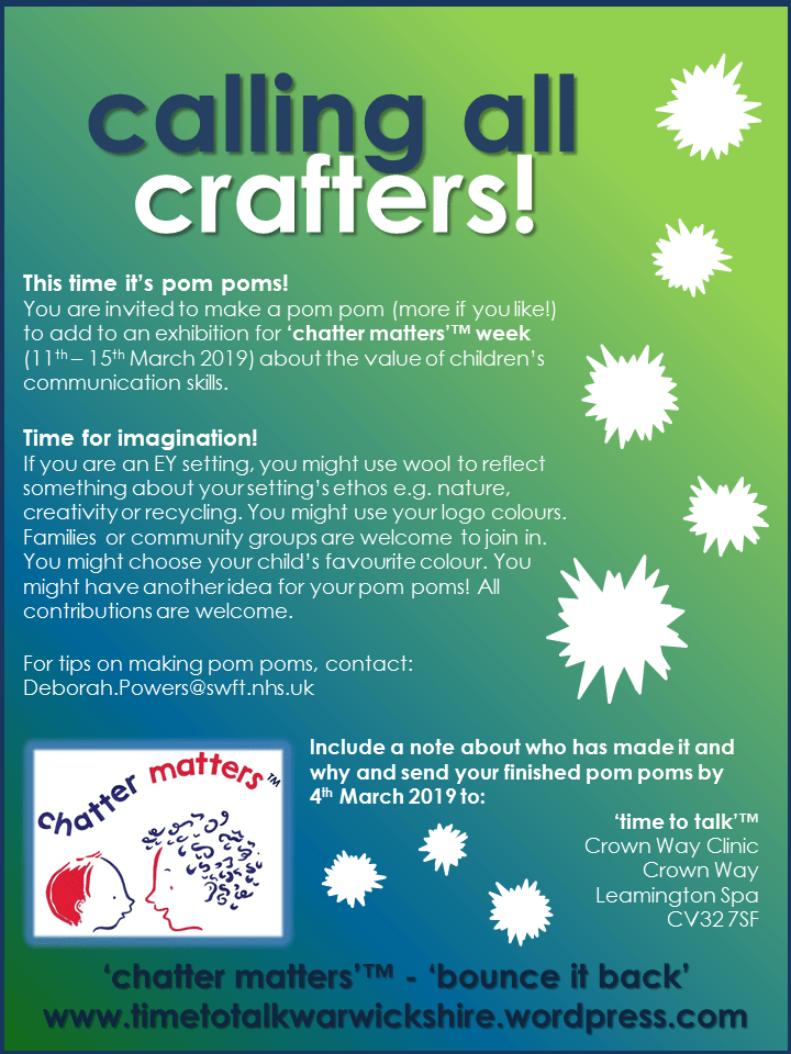 ‘chatter matters’ week 2019 – ‘bounce it back’ – ‘time to talk ...